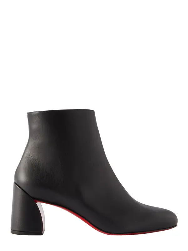 CHRISTIAN LOUBOUTIN Turela 55 Leather Ankle Boots - Black