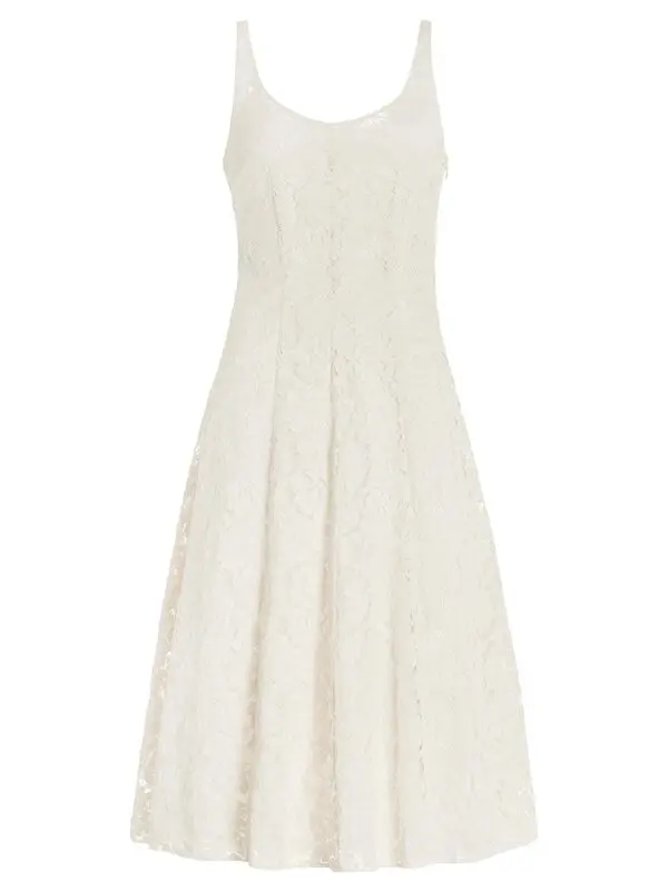 Prada Lace Midi Dress - Ivory