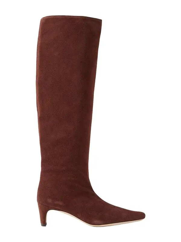 Staud - STAUD Wally Suede Knee Boots