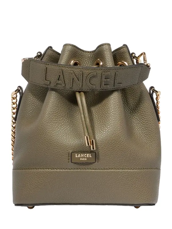 LANCEL Ninon De Leather Bucket Bag - Green