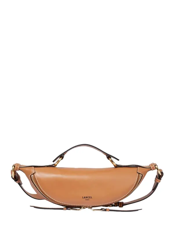 LANCEL Small Origami Leather Crossbody Bag - Brown
