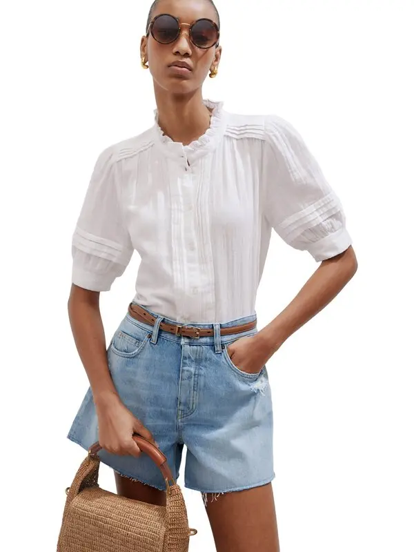 ME+EM Cheesecloth Shirt - Soft White