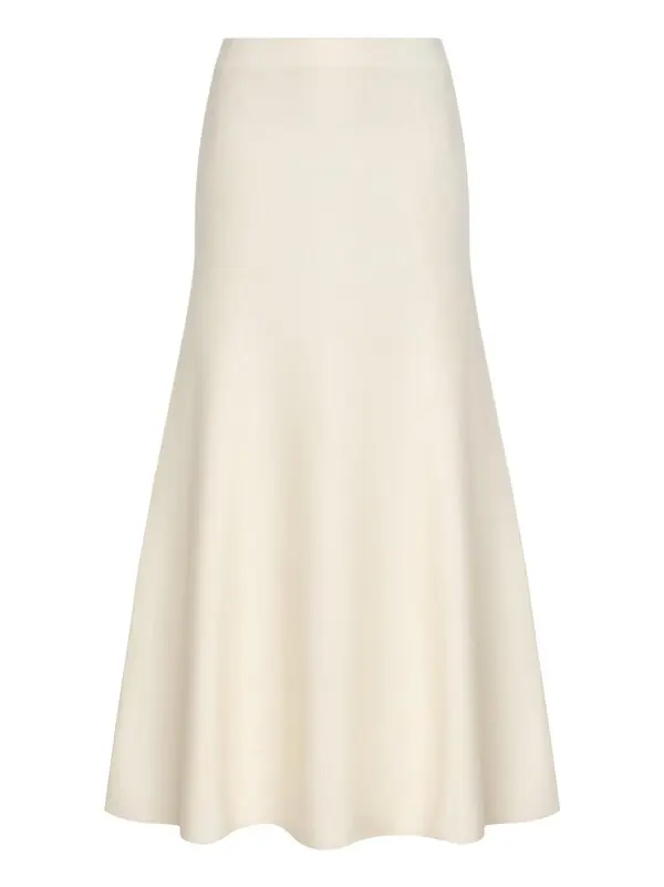 Gabriela Hearst Freddie Wool-cashmere Midi Skirt - Ivory