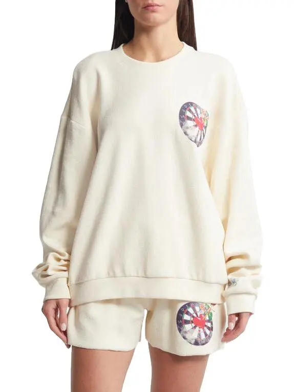 BOYS LIE Graphic Cotton Sweatshirt - Beige