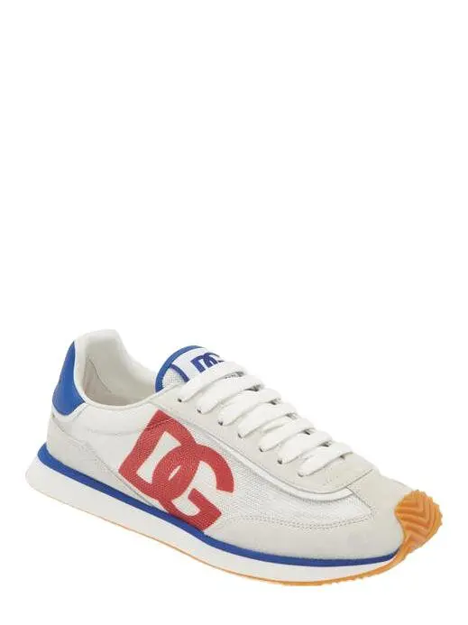Dolce & Gabbana Dg Cushion Sneakers - White/ Electric Blue/ Red