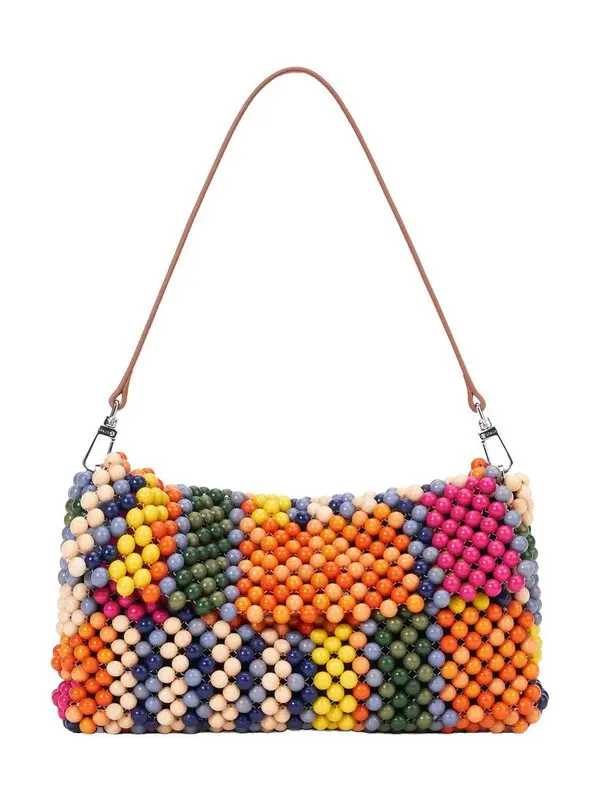 Staud Timmy Beaded Shoulder Bag - Multi Baya
