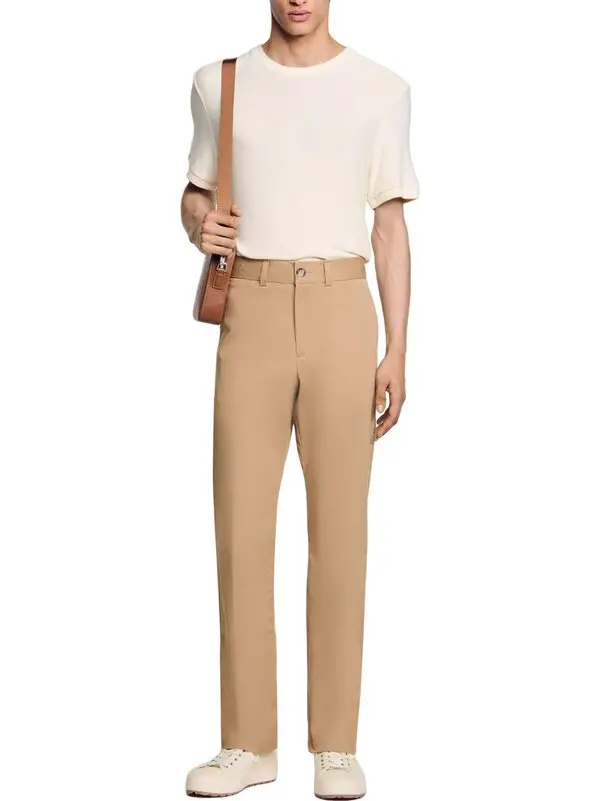 Sandro Straight-leg Chinos - Nut