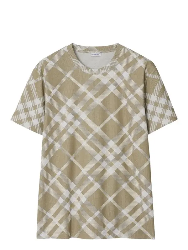 Burberry Nova Check Short-sleeve T-shirt - Neutrals
