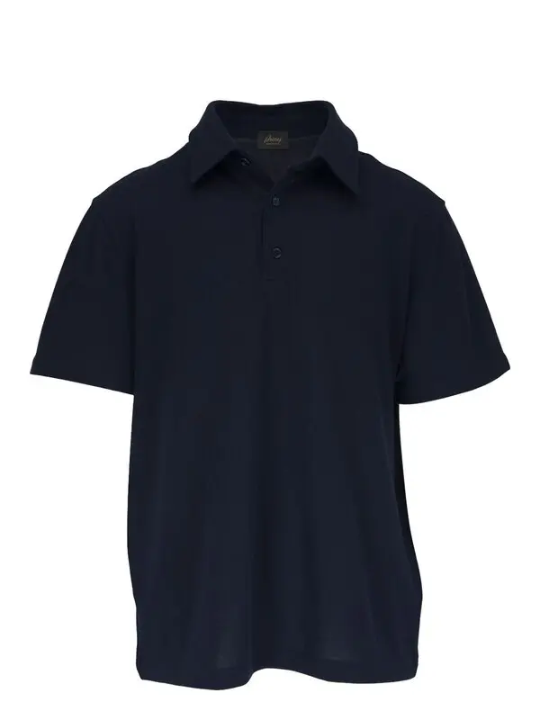Brioni Classic Short-sleeved Polo Shirt - Blue