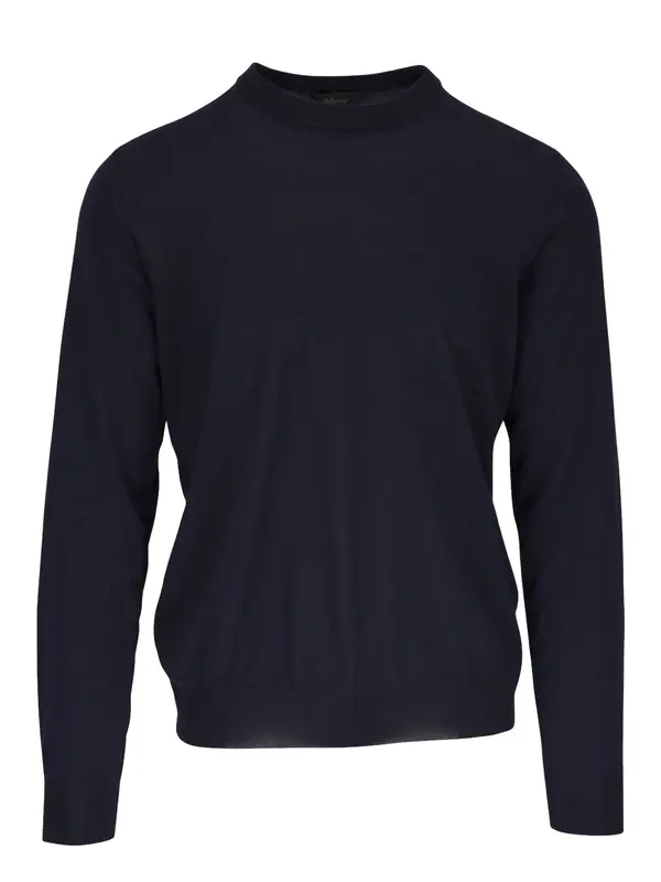 Brioni Round-neck Knit Jumper - Blue