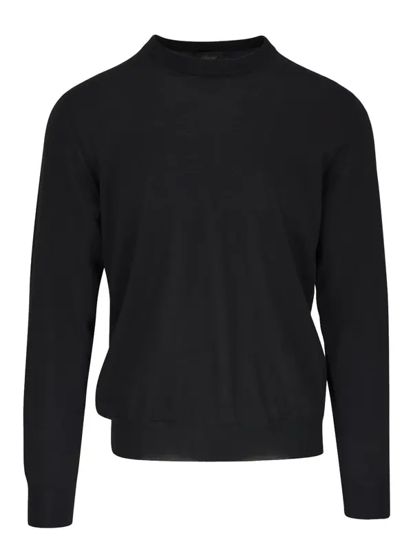 Brioni Round-neck Knit Jumper - Black