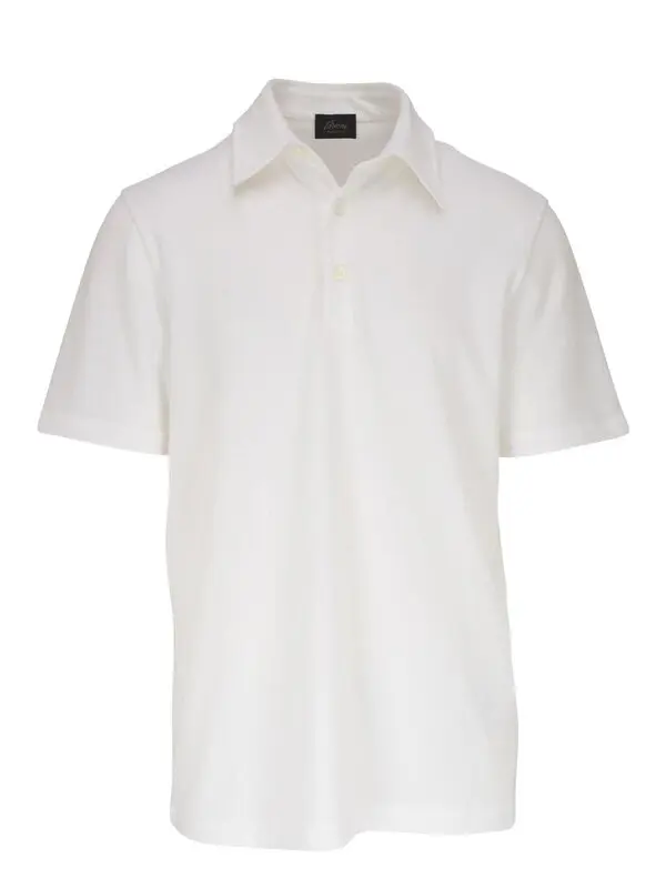Brioni Cotton Polo Shirt - White