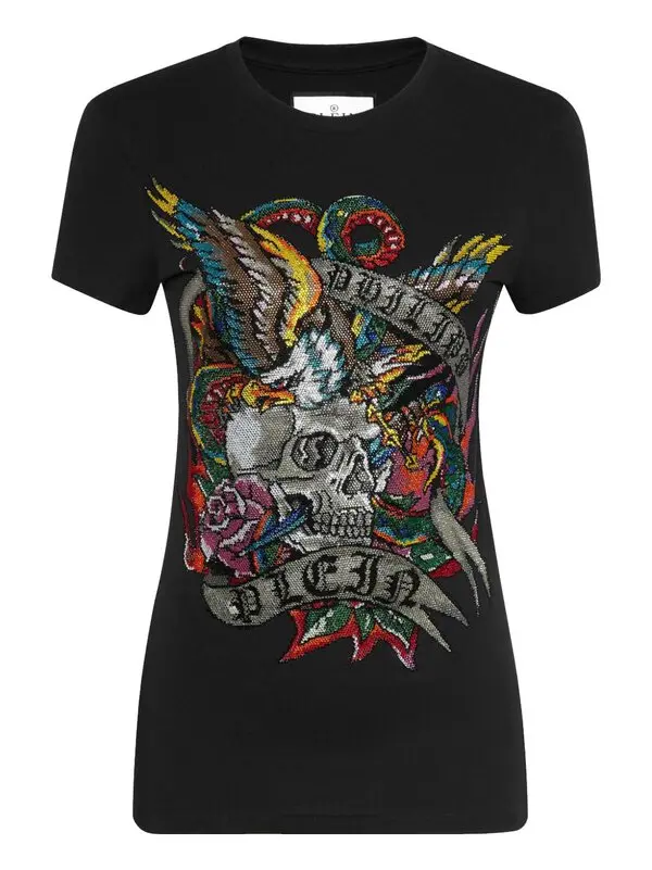 Philipp Plein Cotton Jersey T-shirt - Black
