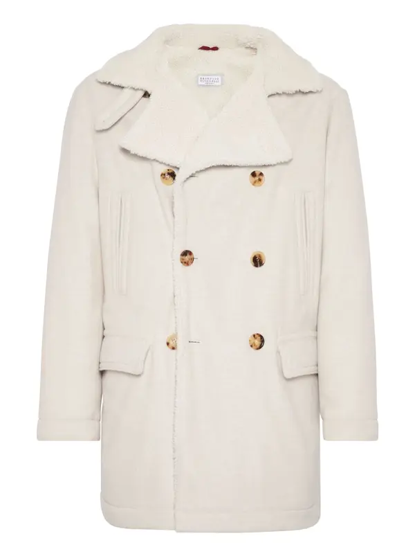 Brunello Cucinelli Double-breasted Wool Coat - Neutrals