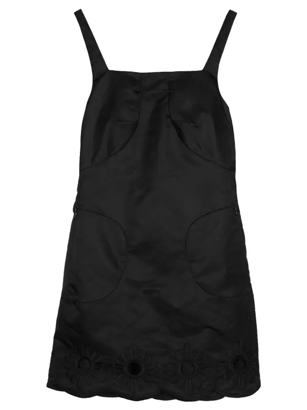 Tibi Daisy Broderie-anglaise Minidress - Black