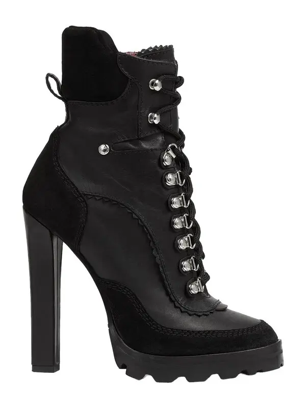 Dsquared2 120mm Round-toe Leather Boots - Black