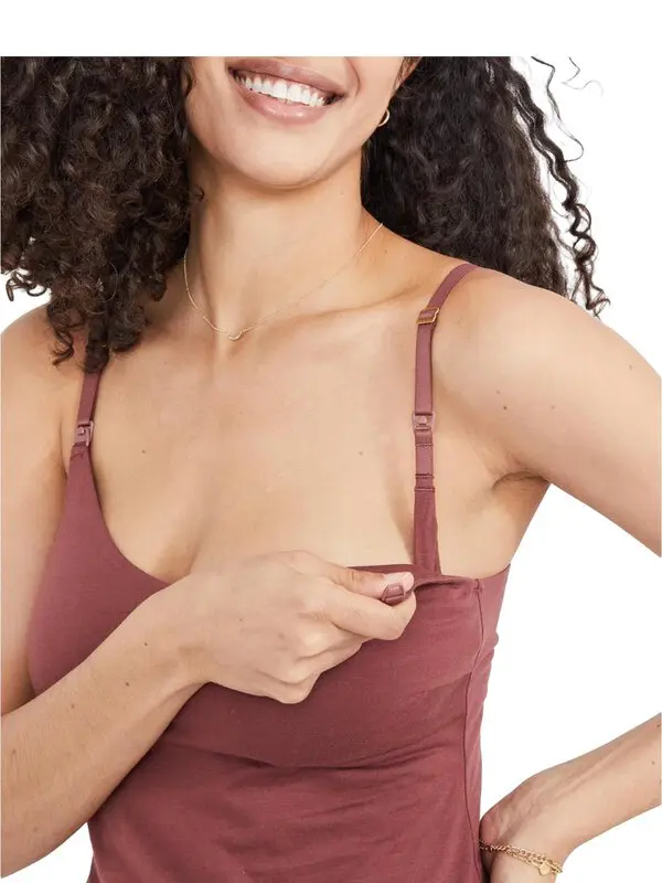 Hatch Collection The 24/7 Maternity Nursing Tank Top - Anise