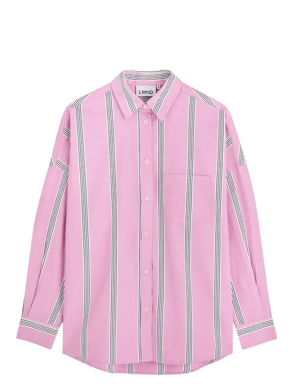 LMND Chiara Striped Shirt - Pink