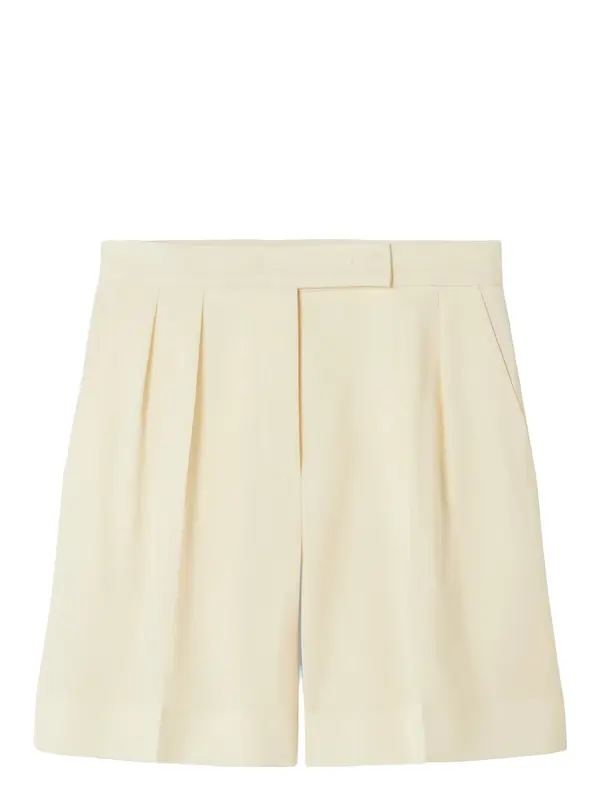 Max Mara Priamo Silk Shorts - White