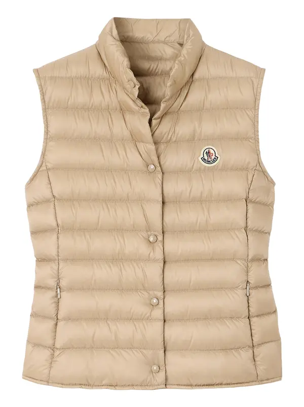 Moncler Liane Quilted Shell Down Vest - Neutrals