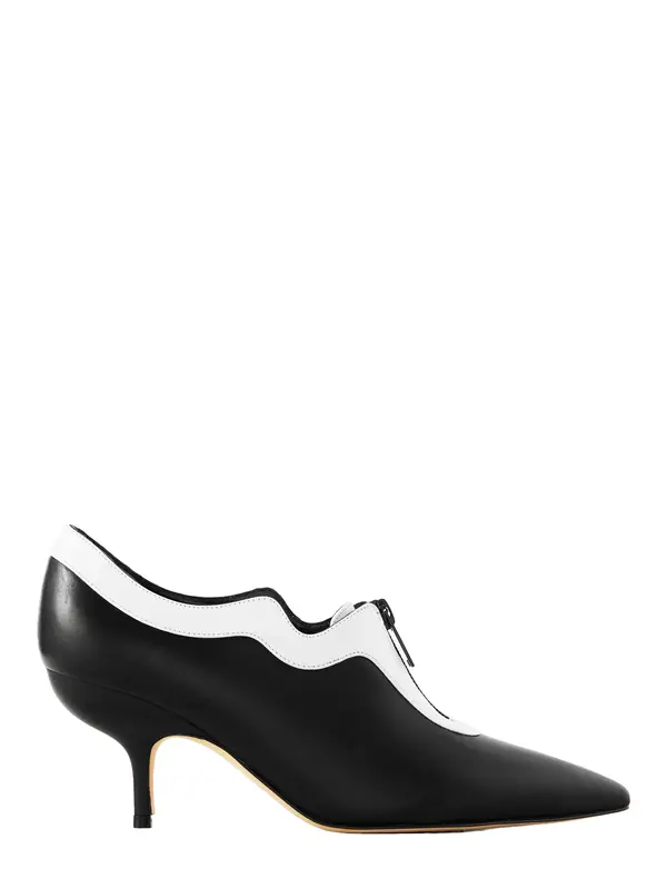 Manolo Blahnik Zeynep 70 Leather Pumps - Black