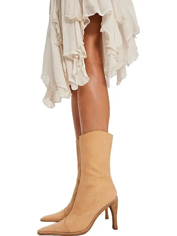 Jeffrey Campbell Sweet Talker Snip Toe Boots - Banana Brush