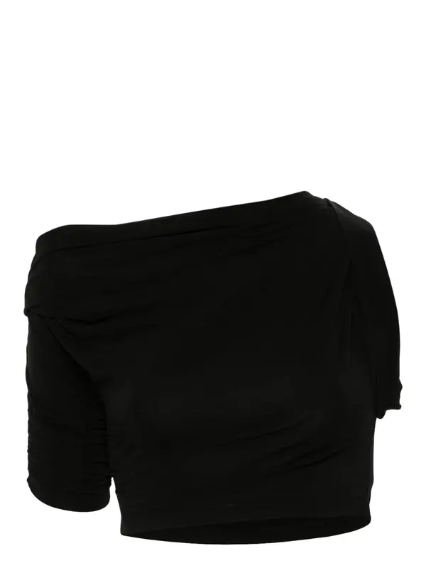 Jacquemus Le Haut Drapeado Top - Black