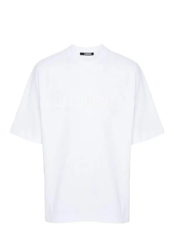 Jacquemus Le Tshirt Typo Logo-print T-shirt - White