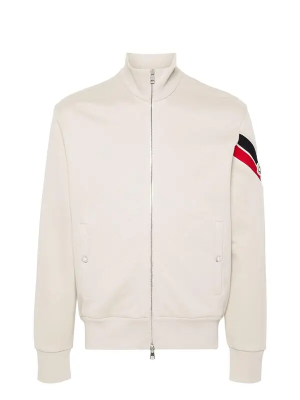 Moncler Zip-up Track Jacket - Neutrals