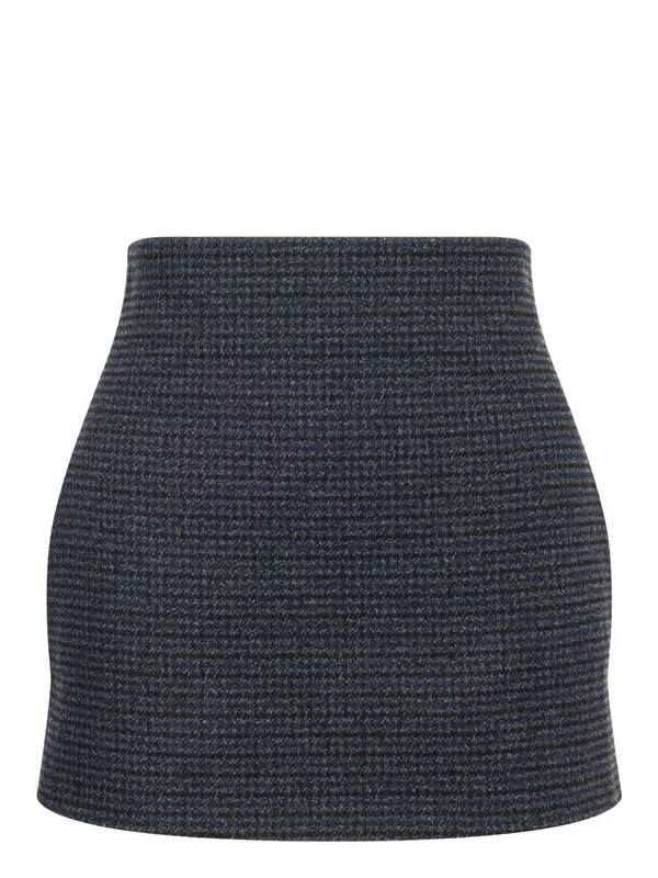 Philosophy Di Lorenzo Serafini High-waist Tweed Mini Skirt - Green