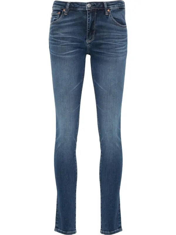 Ag Low-rise Super-skinny Jeans - Blue