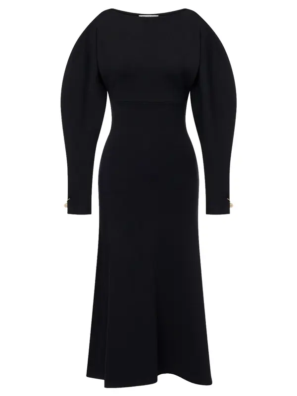 Philosophy Di Lorenzo Serafini Belted Midi Dress - Black