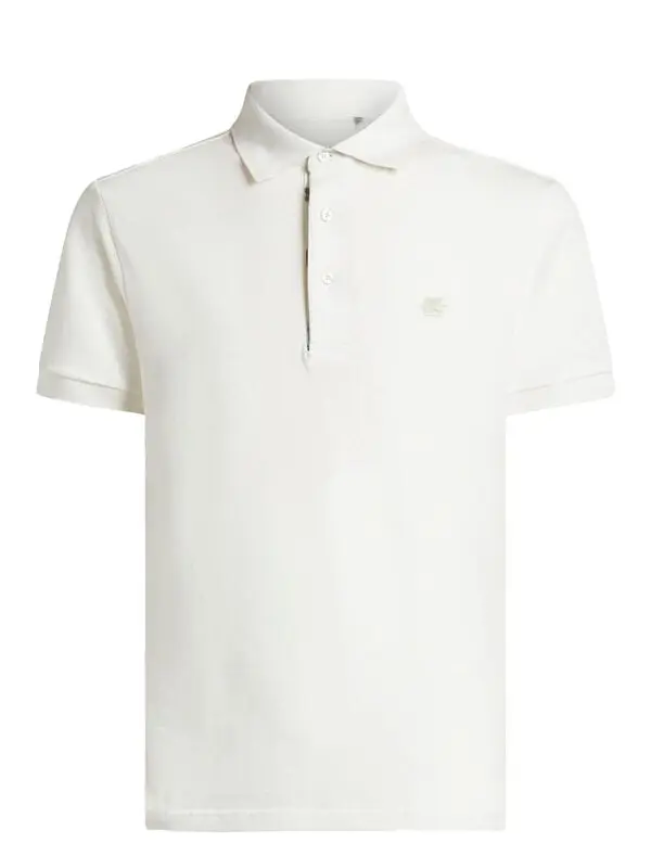 Etro Pegaso-embroidered Polo Shirt - White