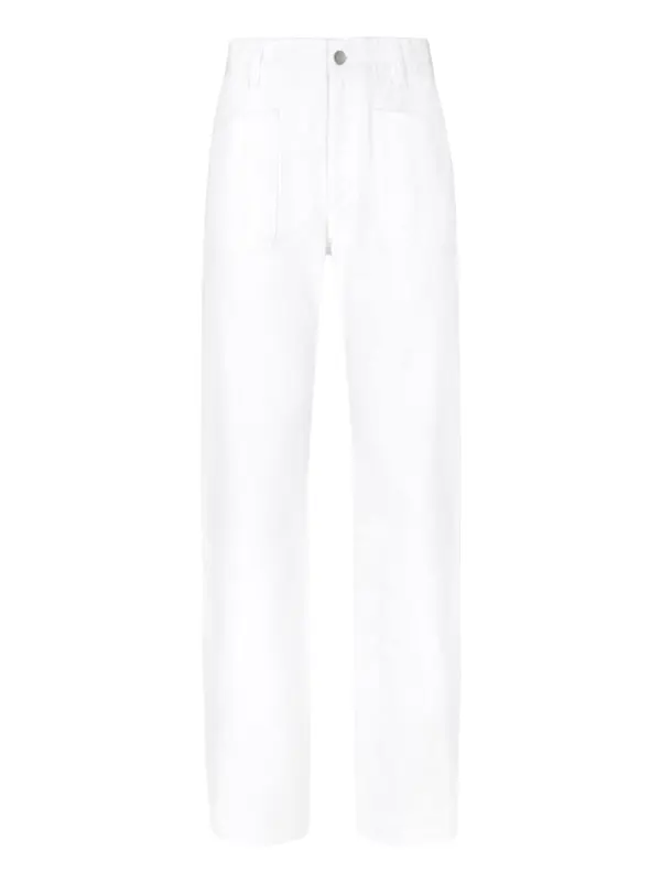 Dolce & Gabbana Elongated High-rise Jeans - White