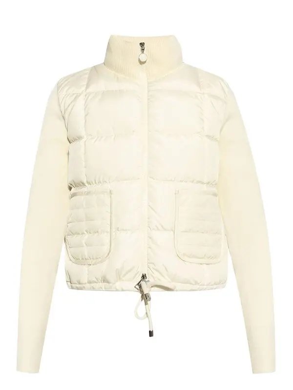 Moncler Logo-appliqué Padded Jacket - Neutrals