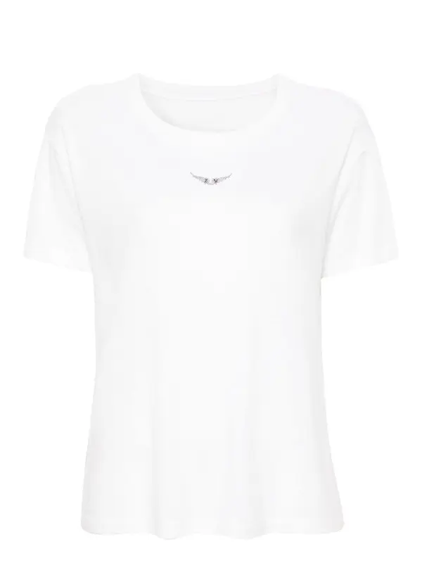 Zadig&Voltaire Marta Wings-appliqué T-shirt - White