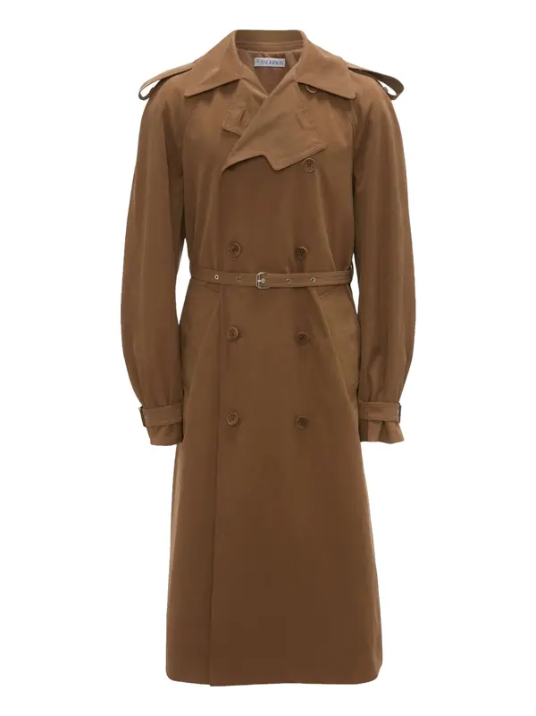 JW Anderson Double-breasted Cotton Trench Coat - Brown