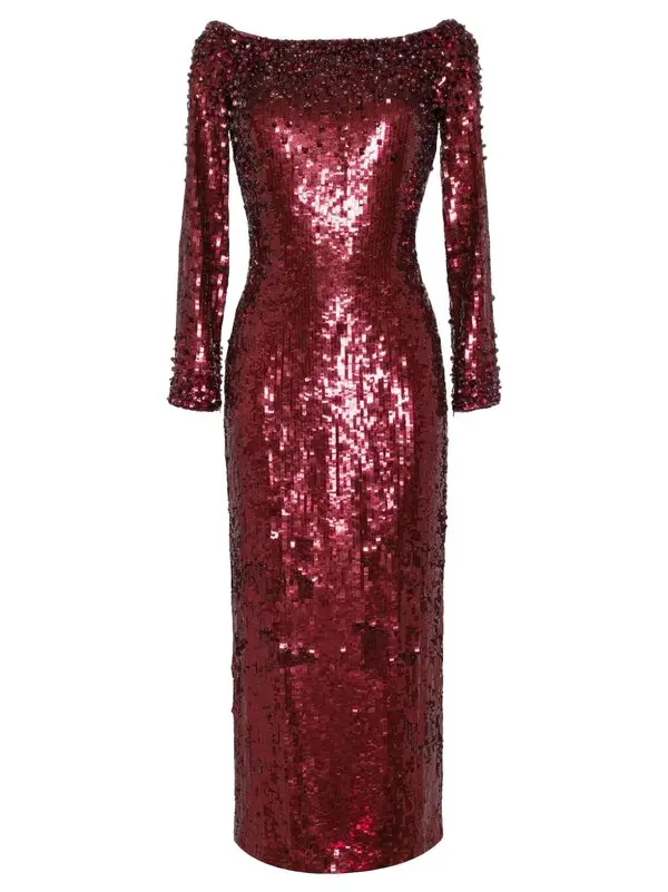 Jenny Packham Ballroom Blitz Sequin-embellished Dress - Red