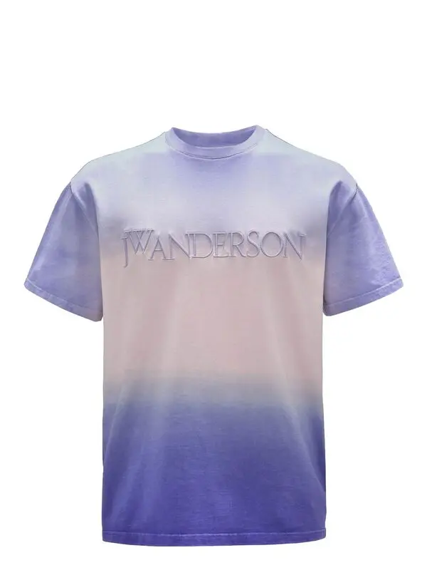 JW Anderson Tie-dye Organic Cotton T-shirt - Purple