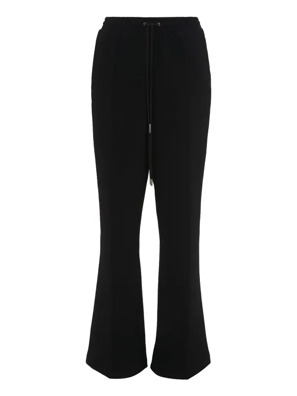 JW Anderson Slim-cut Flared Track Pants - Black