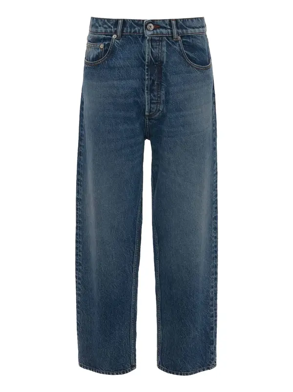 JW Anderson Cropped Straight-leg Jeans - Blue