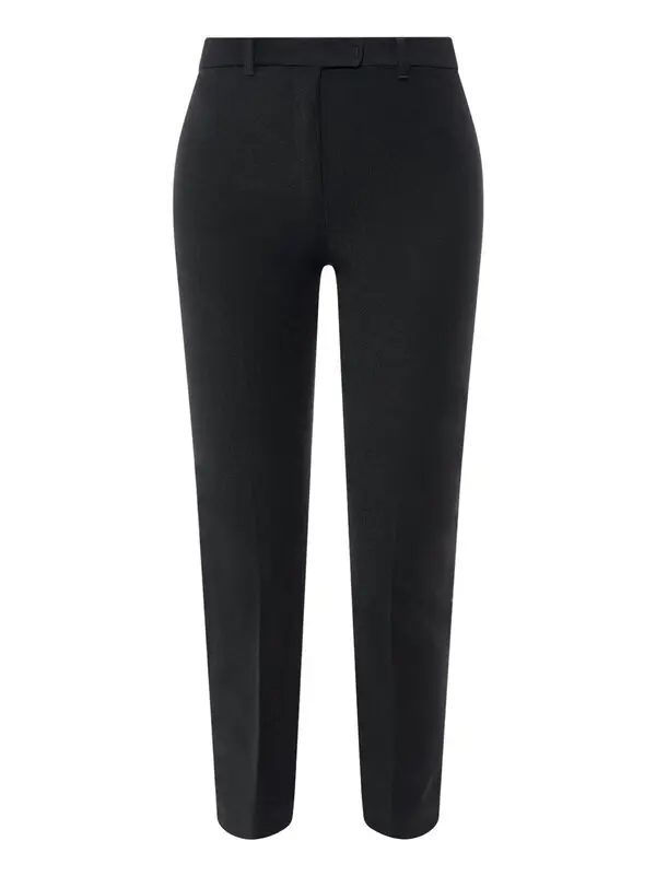 Max Mara Cotton Blend Trousers - Black