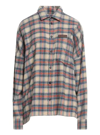 Dsquared2 Tartan Cotton Oversized Shirt - Beige