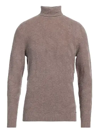 BROOKSFIELD Turtleneck Wool Sweater - Brown