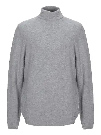 BROOKSFIELD Turtleneck Wool Sweater - Grey