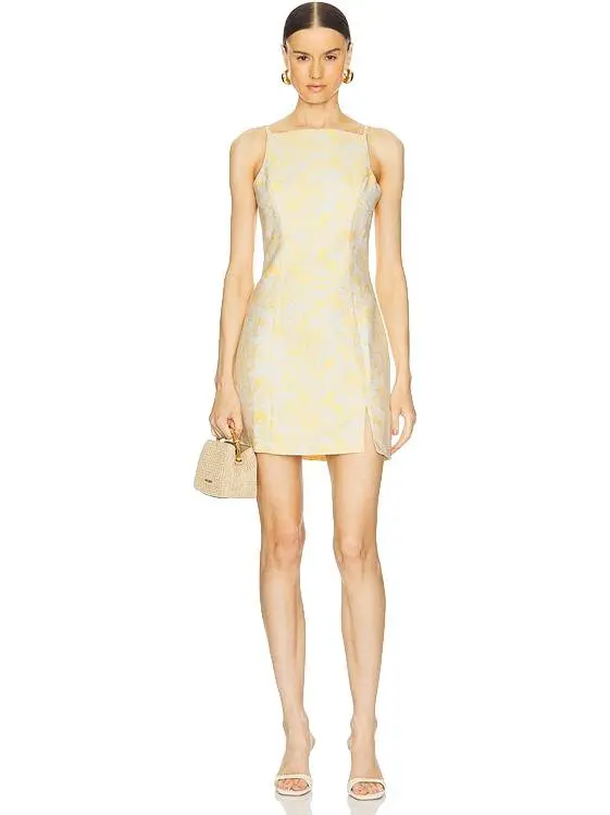 Amanda Uprichard Molly Dress - Electric Yellow