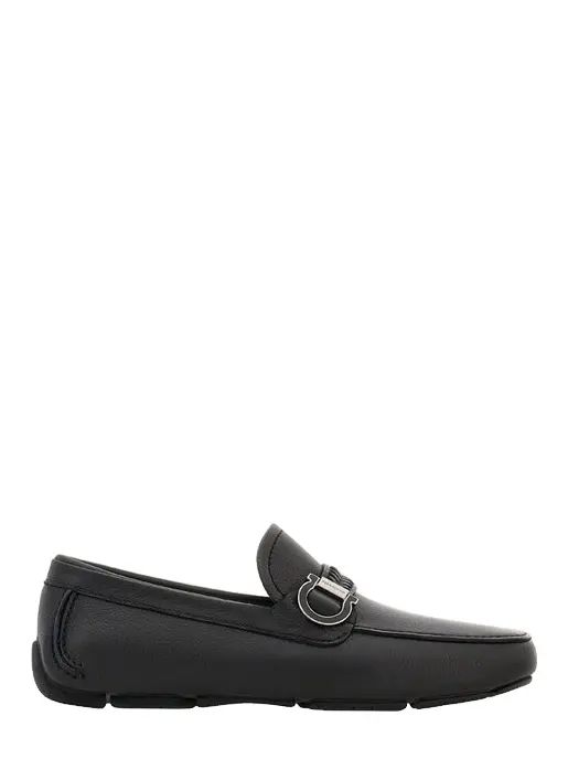 FERRAGAMO Gancini Ornament Driver - Black