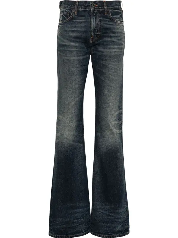 HAIKURE Flora Flared Jeans - Blue