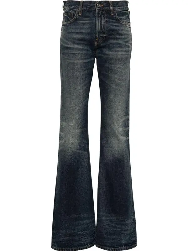 HAIKURE Flora Flared Jeans - Blue