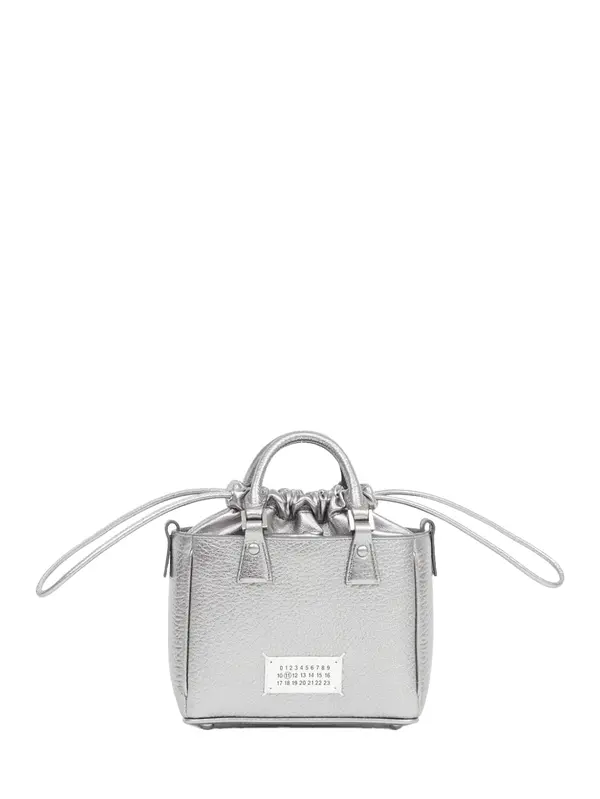 MAISON MARGIELA 5ac Metallic-effect Tote Bag - Silver